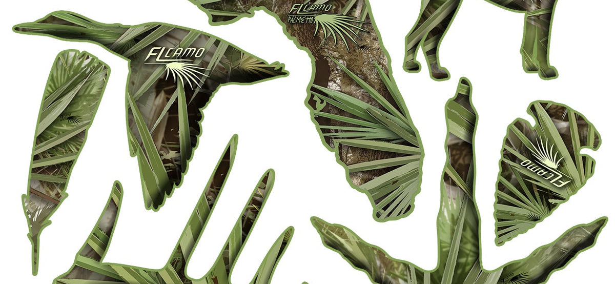 FL Camo Sticker Variety Sheet- FL Camo Palmetto – FL Camo - Florida and ...