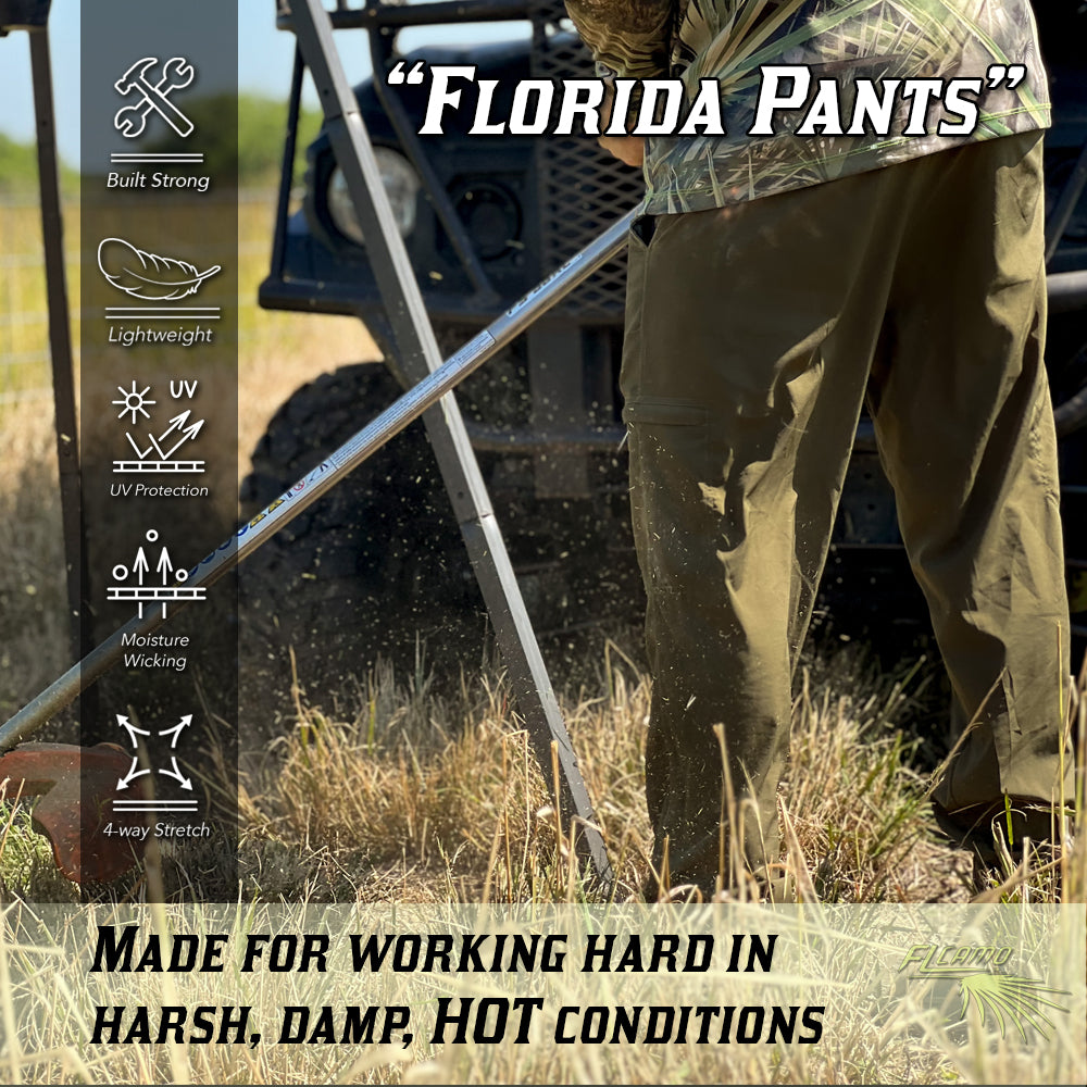 “Florida Pants” - Ultralight Performance - Olive – FL Camo - Florida ...