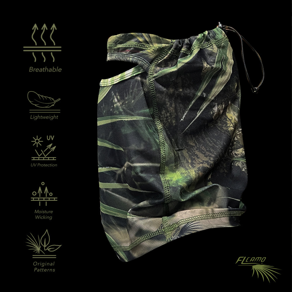 Breathable Mesh Loose Fit Mask - FL Camo Palmetto – FL Camo - Florida ...