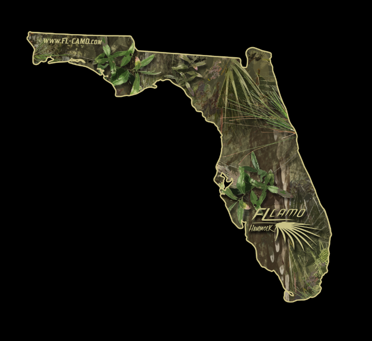 Small State of Florida, Oval sticker combo - FL Camo – FL Camo ...