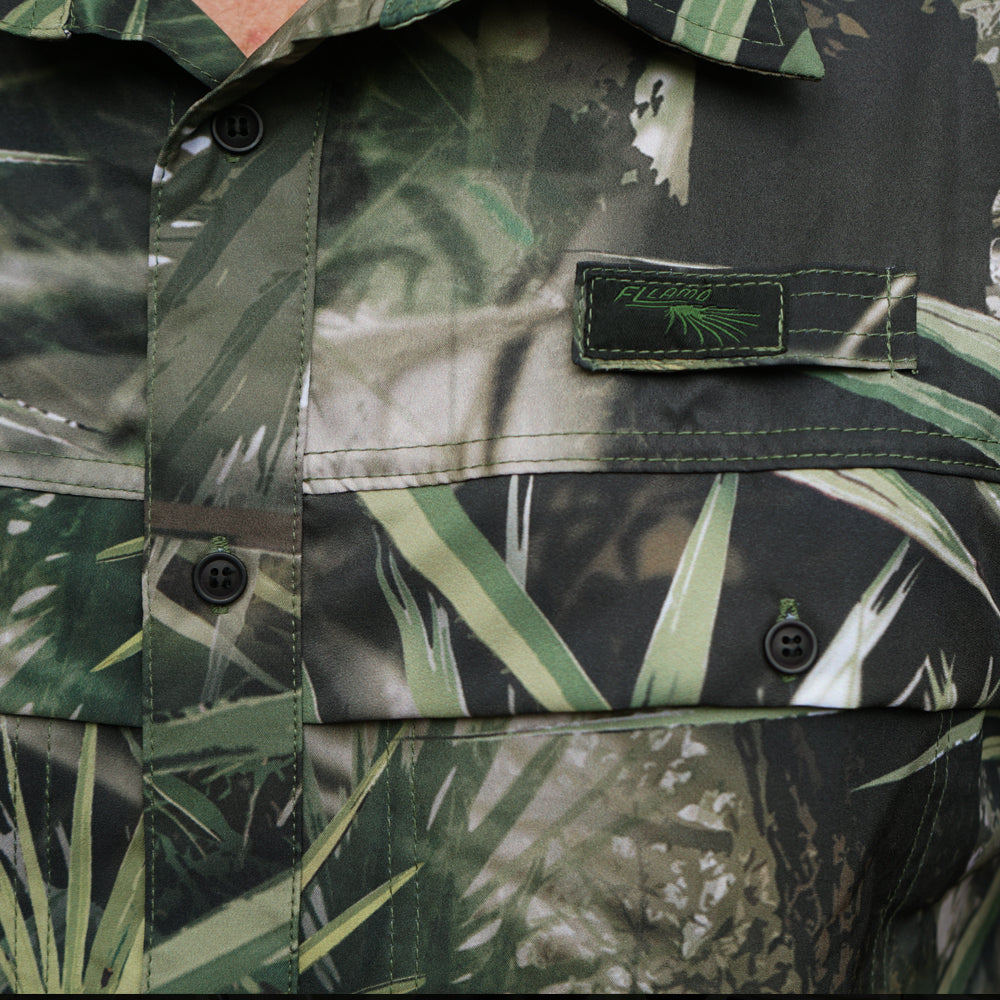 Performance Button Down- FL Camo Palmetto – FL Camo - Florida and The ...